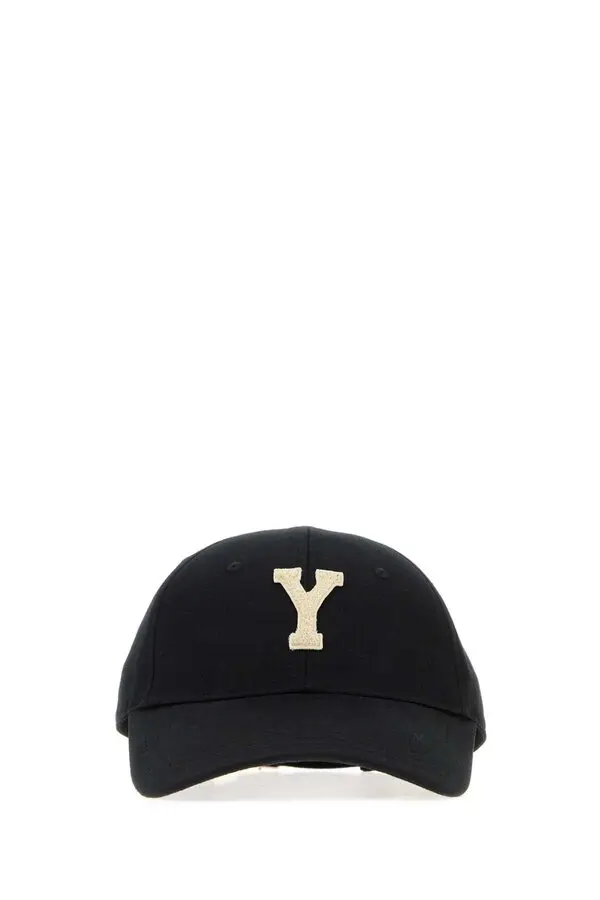 Saint Laurent Embroidered Baseball Cap - Black