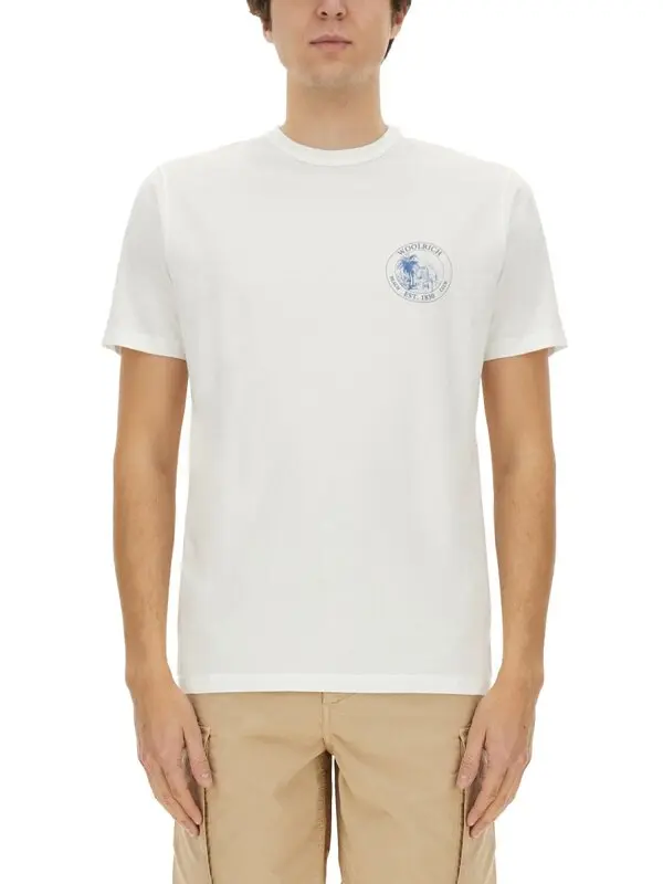 Woolrich Printed Cotton T-shirt