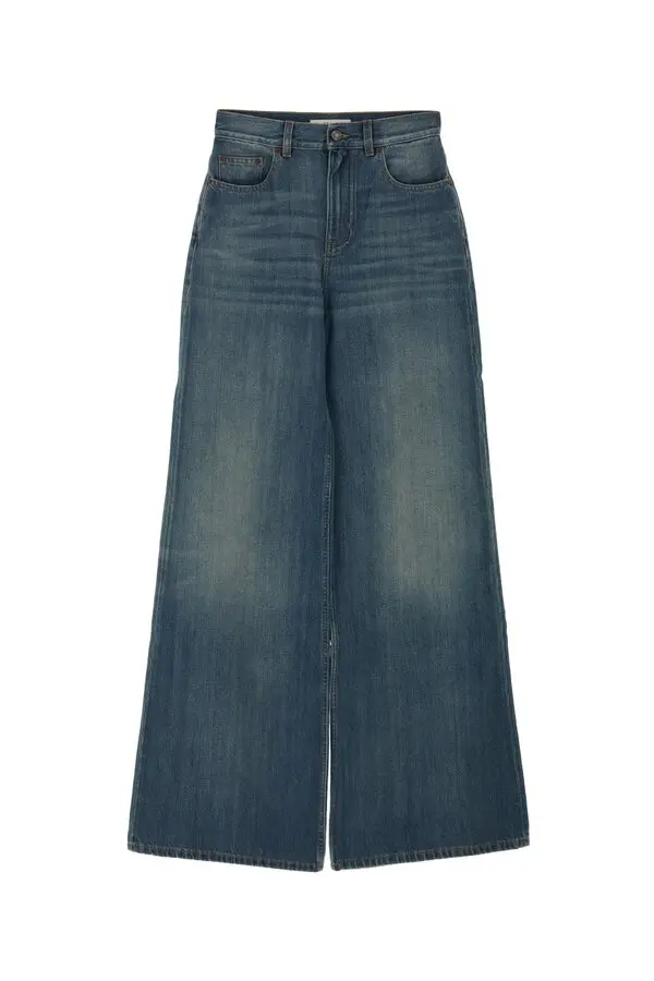 Chloé Cotton Pants With Genuine Calf Leather Patch Pockets