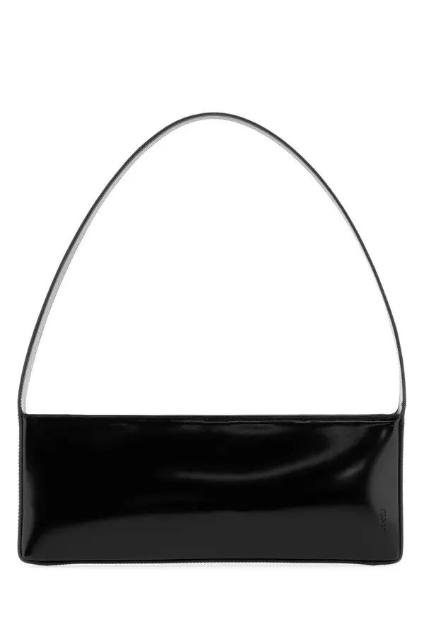 JIL SANDER Monolith Leather Handbag - Black