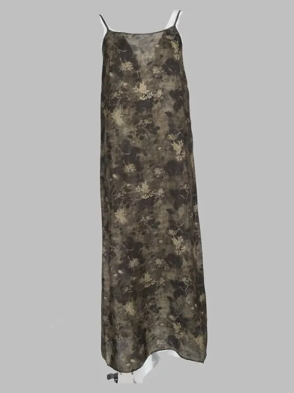 UMA WANG Viscose-cupro Maxi Dress - Green