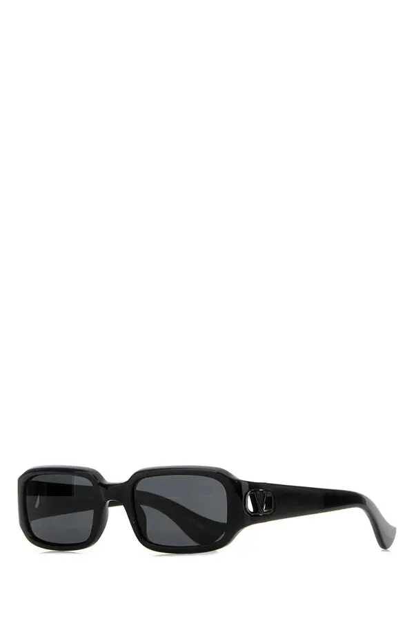 Valentino Garavani Ruthenium-finish Acetate Sunglasses For - Black
