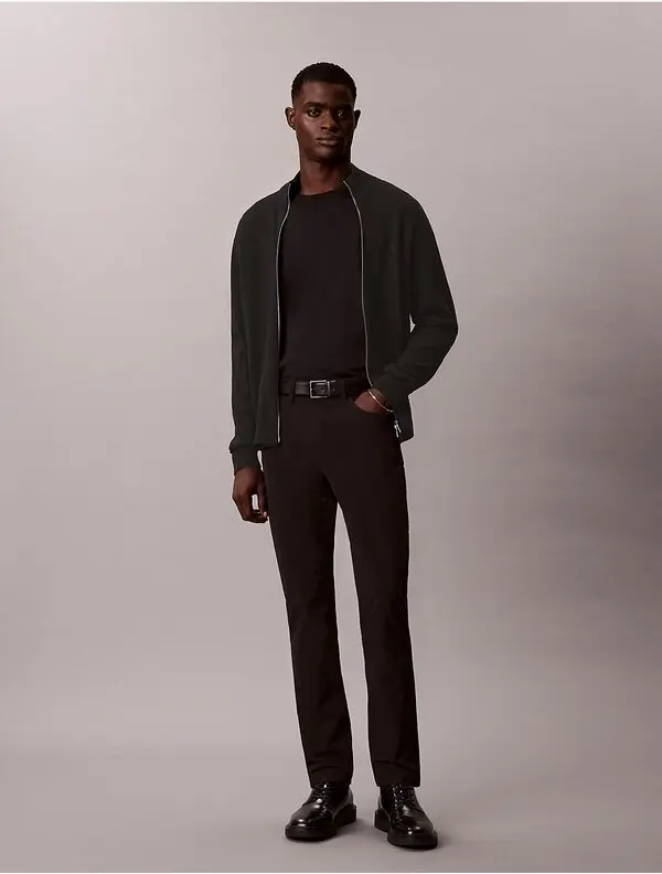 Calvin Klein Slim Tech Dobby 5-pocket Pants - Black
