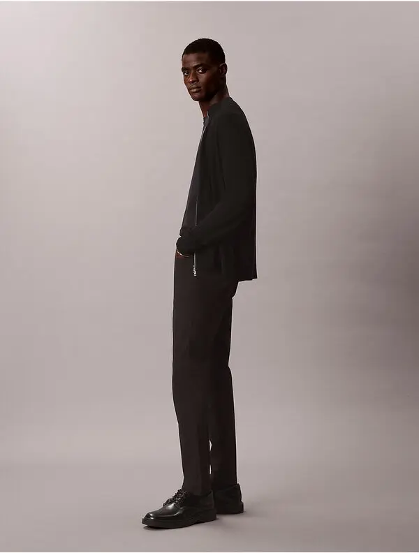 Calvin Klein Slim Tech Dobby 5-pocket Pants - Black