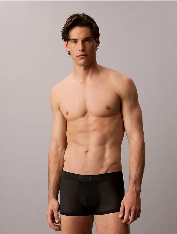 Calvin Klein Sheer Mesh Trunk - Black