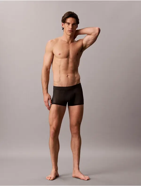 Calvin Klein Sheer Mesh Trunk - Black