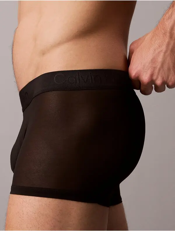 Calvin Klein Sheer Mesh Trunk - Black