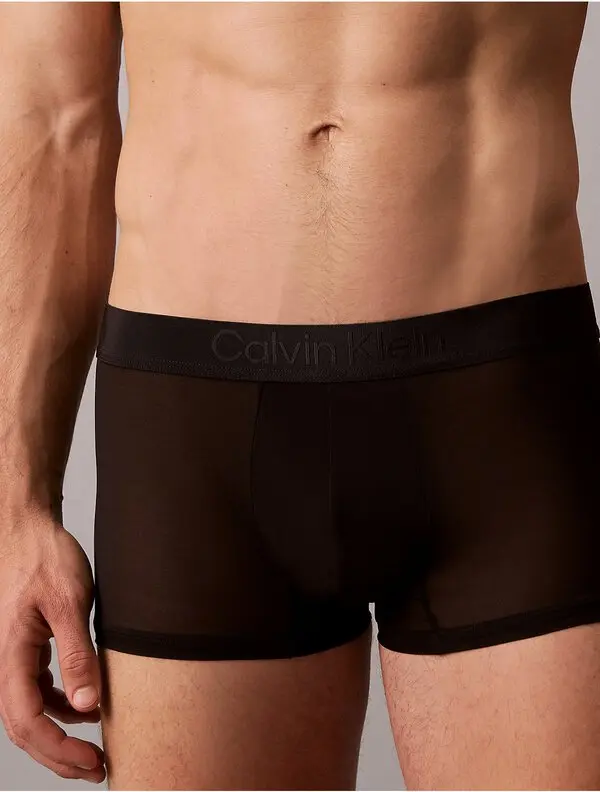Calvin Klein Sheer Mesh Trunk - Black