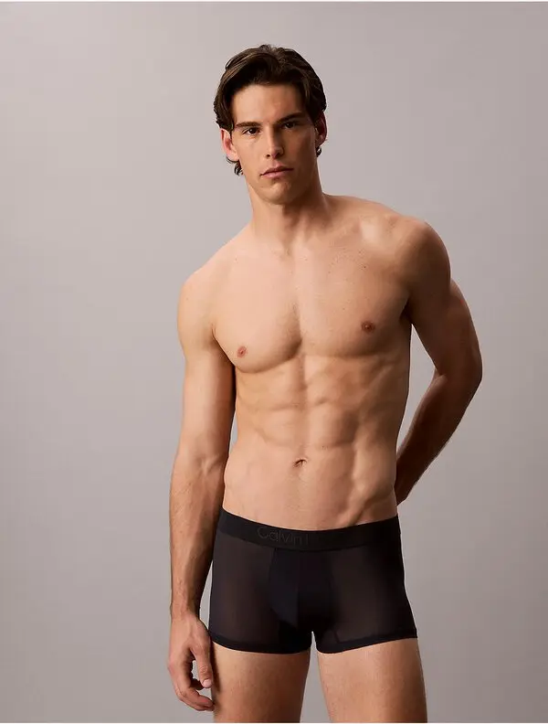 Calvin Klein Sheer Mesh Trunk - Dark Sapphire