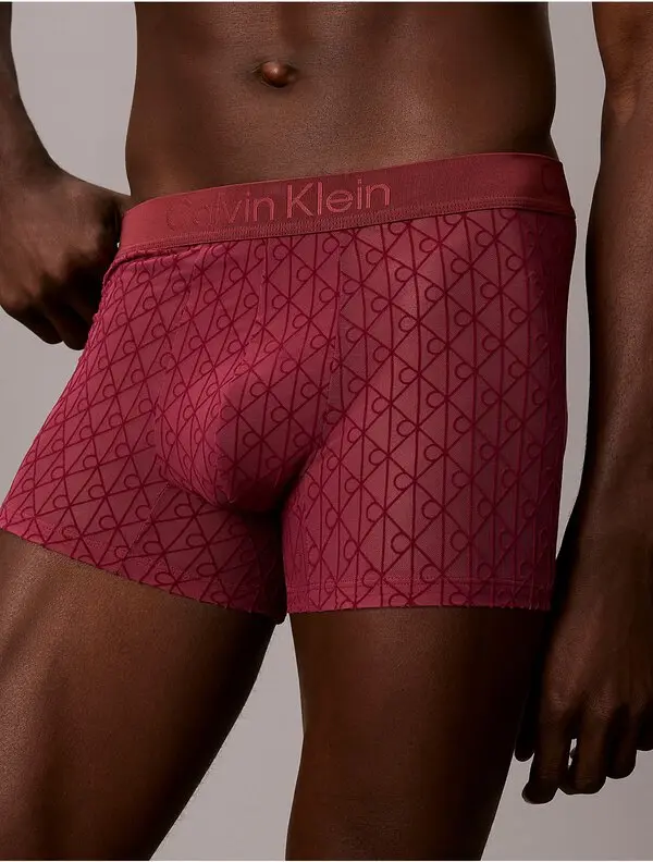 Calvin Klein Sheer Mesh Trunk - Established Red