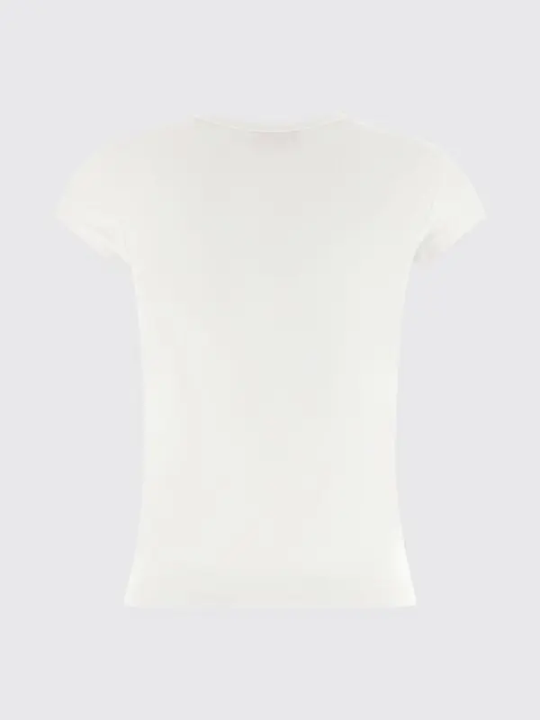 DIESEL® Slim Fit Cotton T-shirt With Oval D Logo - White