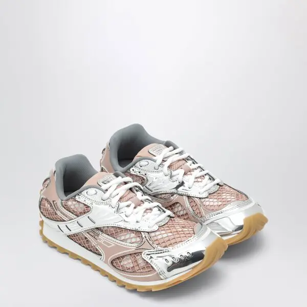 Bottega Veneta Orbit Sneakers In Leather And Technical Fabric - Multicolor
