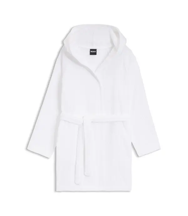 BOSS Cotton Dressing Gown With Embroidered Logo
