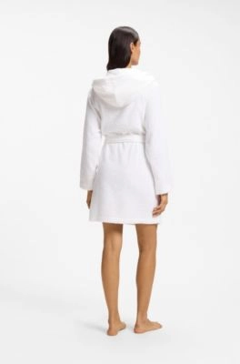 BOSS Cotton Dressing Gown With Embroidered Logo