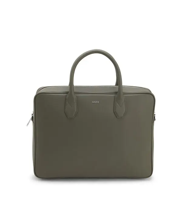 BOSS Grained Document Case With Logo Lettering