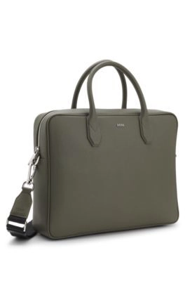 BOSS Grained Document Case With Logo Lettering