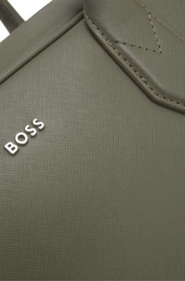 BOSS Grained Document Case With Logo Lettering
