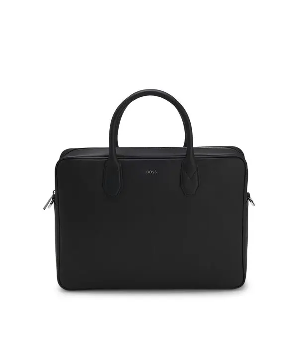 BOSS Grained Document Case With Logo Lettering