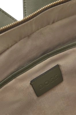 BOSS Revers Suede Tote Bag With Braided Belt