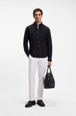 BOSS Regular-fit Button-down Shirt In Oxford Cotton