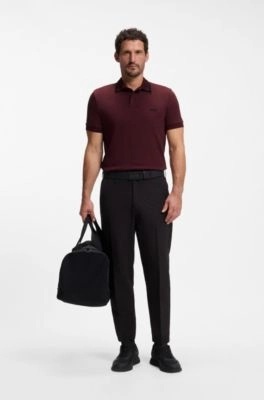 BOSS Cotton Slim-fit Polo Shirt With Contrast Trims