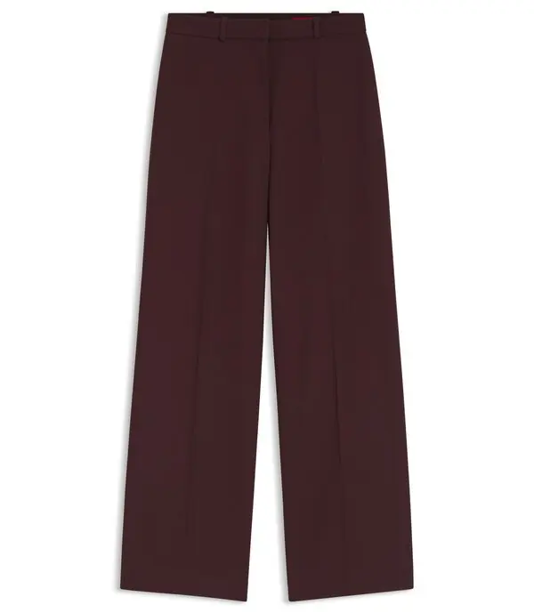 Hugo Regular-fit Pants With A Straight Leg - Brown