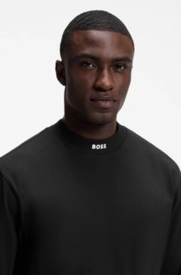 BOSS Stretch-cotton T-shirt - Black