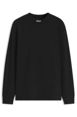 BOSS Stretch-cotton T-shirt - Black