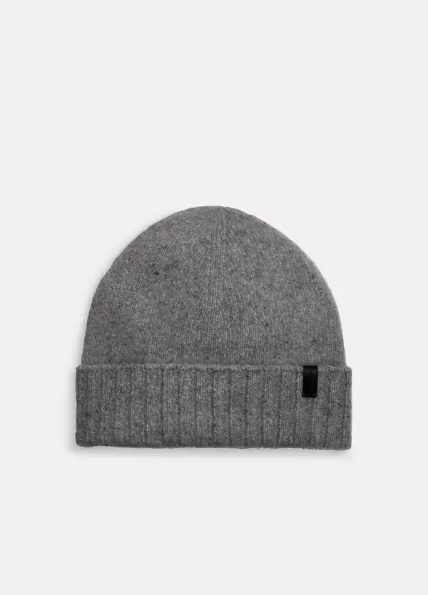 Vince Donegal Cashmere Jersey Beanie - Medium Grey