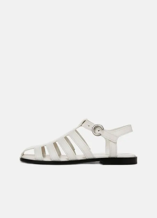 Vince Melina Leather Fisherman Sandal - Milk
