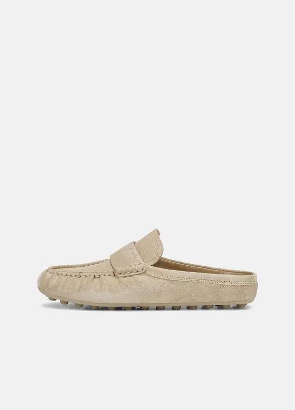 Vince Berkley Suede Driver Mules - Dune