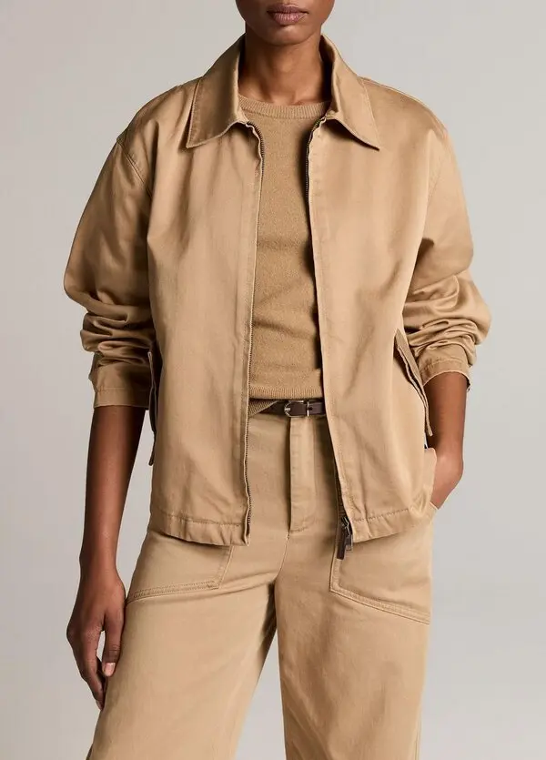 Vince Washed Cotton Twill Jacket - Carmello