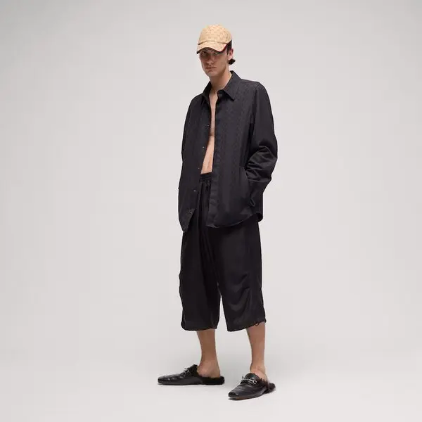 Gucci Gg Cotton Canvas Shirt