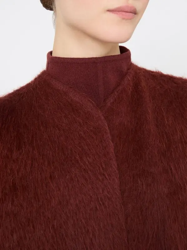 Max Mara Short Alpaca And Wool Coat