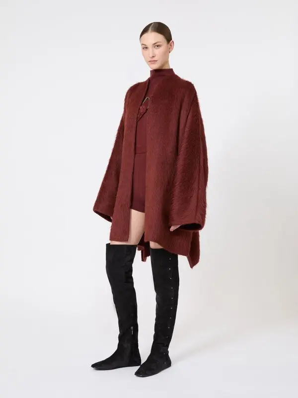 Max Mara Short Alpaca And Wool Coat