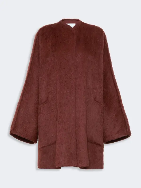 Max Mara Short Alpaca And Wool Coat