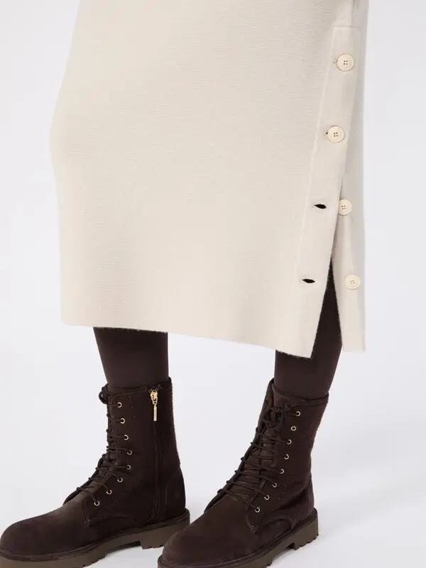 Max Mara Wool And Cashmere Yarn Pencil Skirt