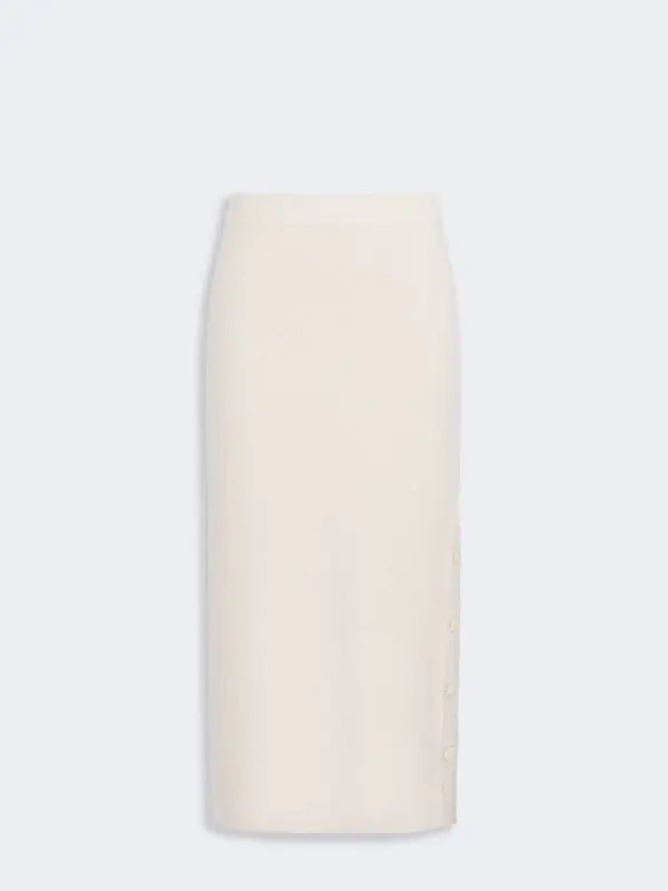 Max Mara Wool And Cashmere Yarn Pencil Skirt