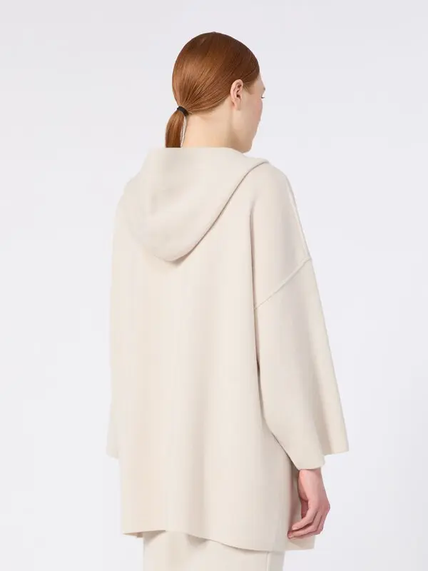 Max Mara Wool And Cashmere Hooded Cardigan