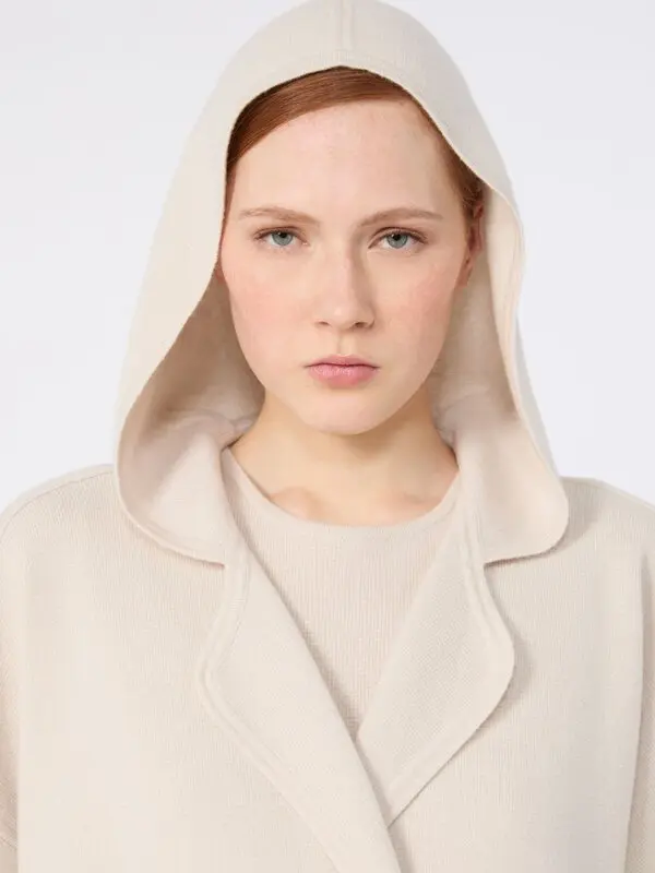 Max Mara Wool And Cashmere Hooded Cardigan