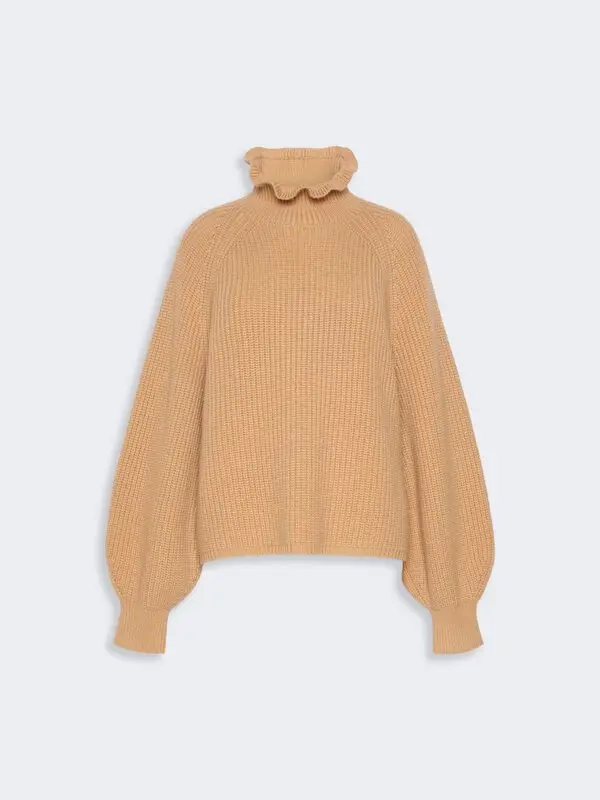 Max Mara Relaxed-cut Wool And Cashmere Sweater - Camel