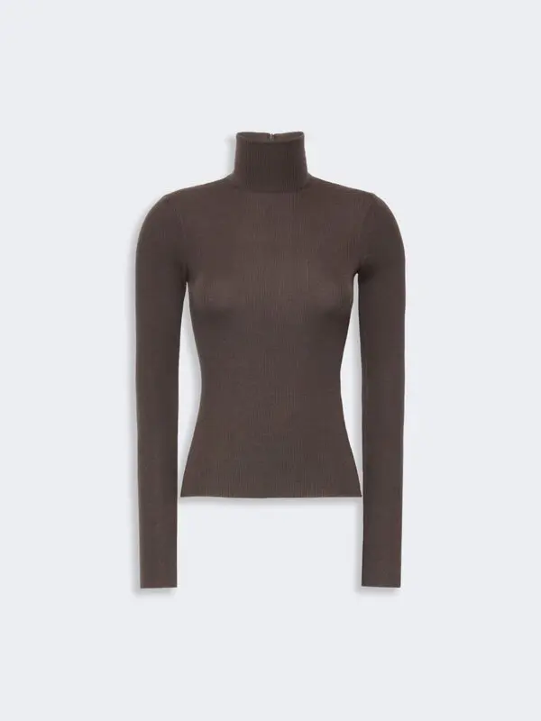 Max Mara Wool Yarn Polo-neck Sweater