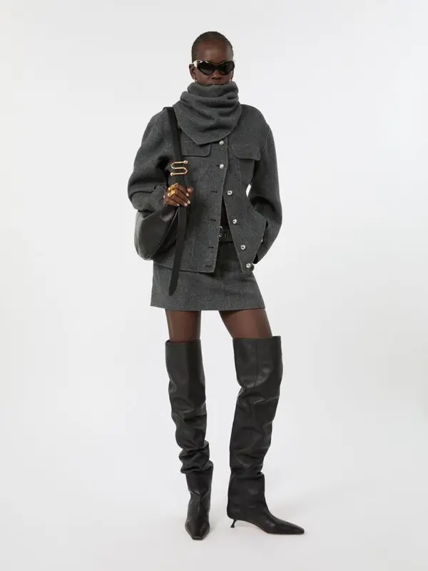 Max Mara Short Pure Wool Skirt
