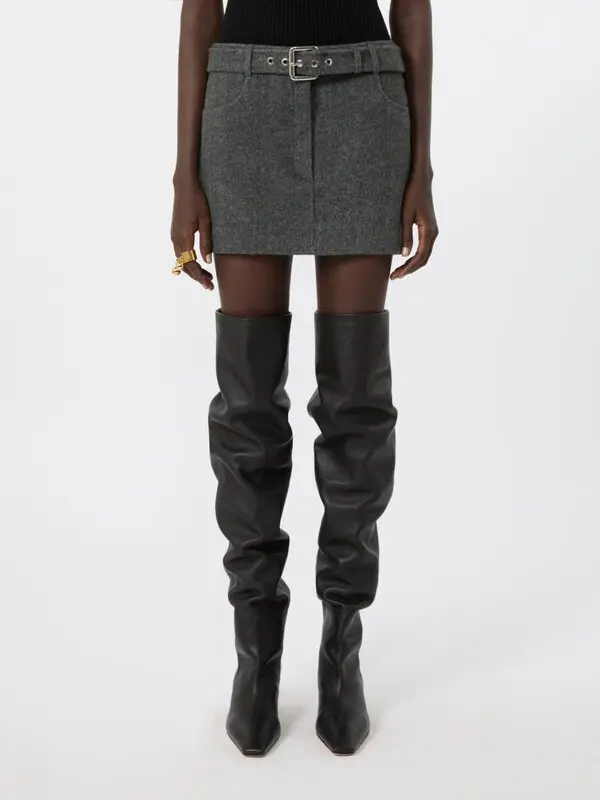 Max Mara Short Pure Wool Skirt