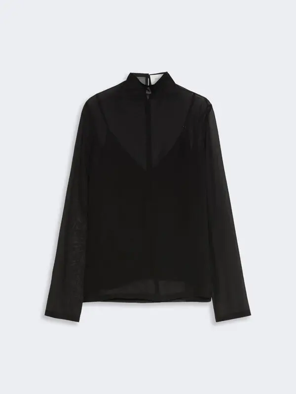 Max Mara Silk Blouse With Camisole - Black
