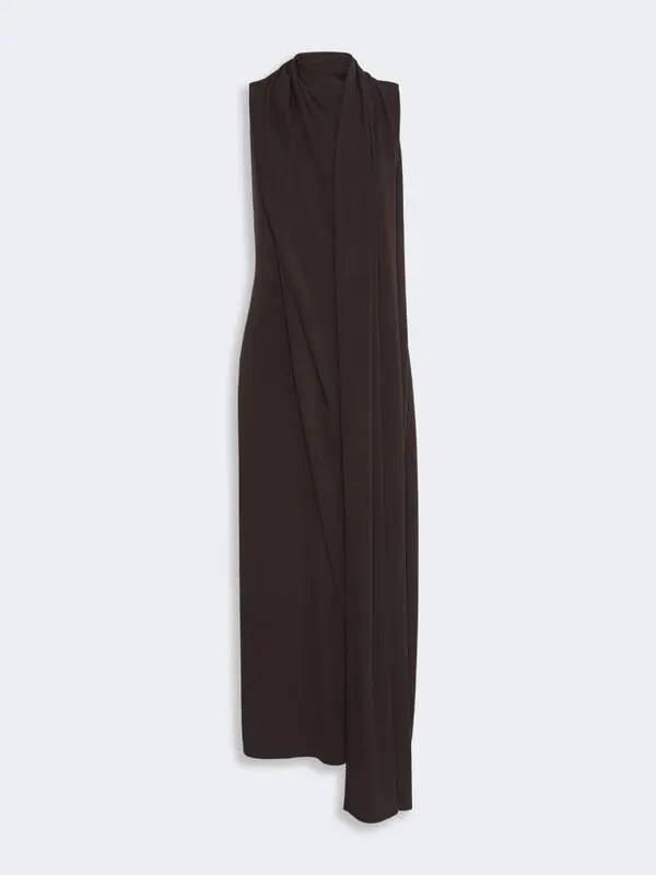 Max Mara Long Jersey Dress - Chocolate