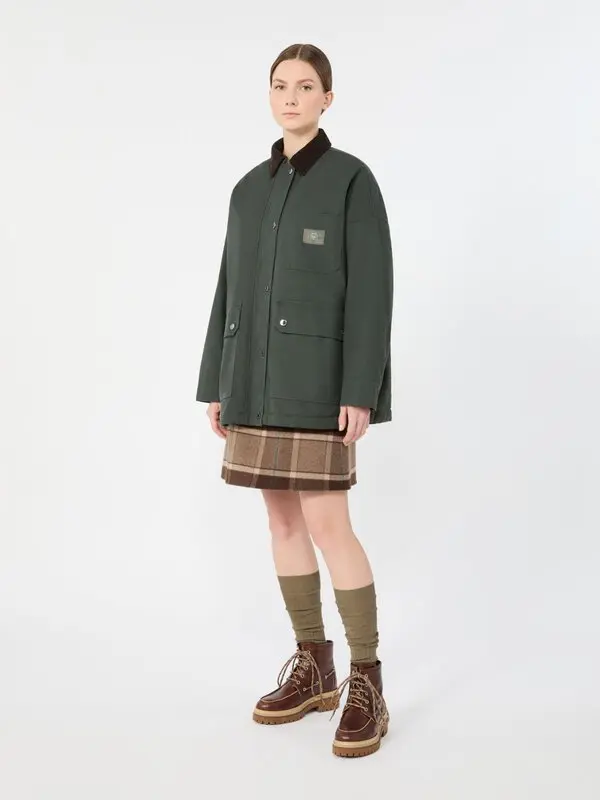 Max Mara Cotton Canvas Workwear Jacket