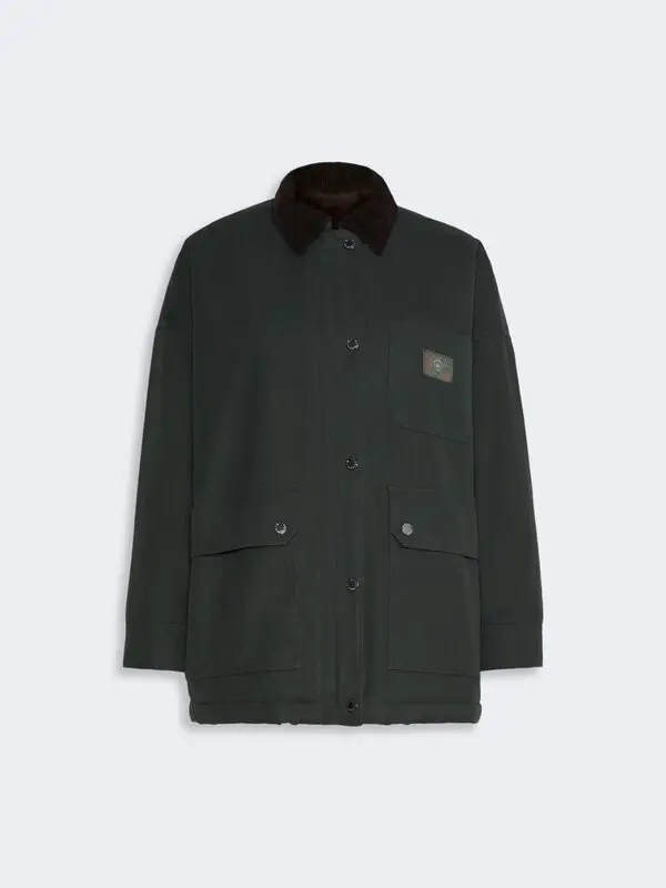 Max Mara Cotton Canvas Workwear Jacket