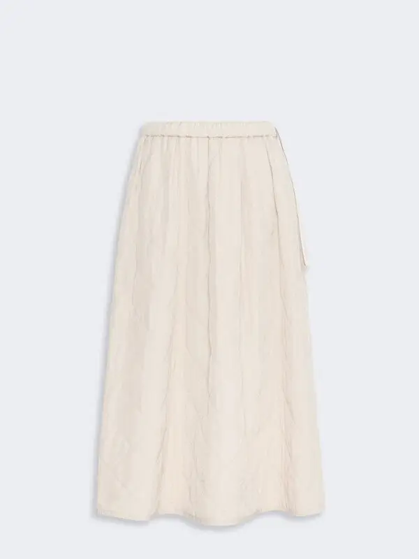Max Mara Technical Plain-weave Fabric Flared Skirt