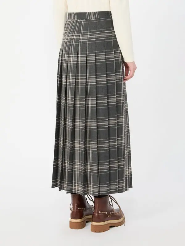 Max Mara Wool Batavia Pleated Skirt